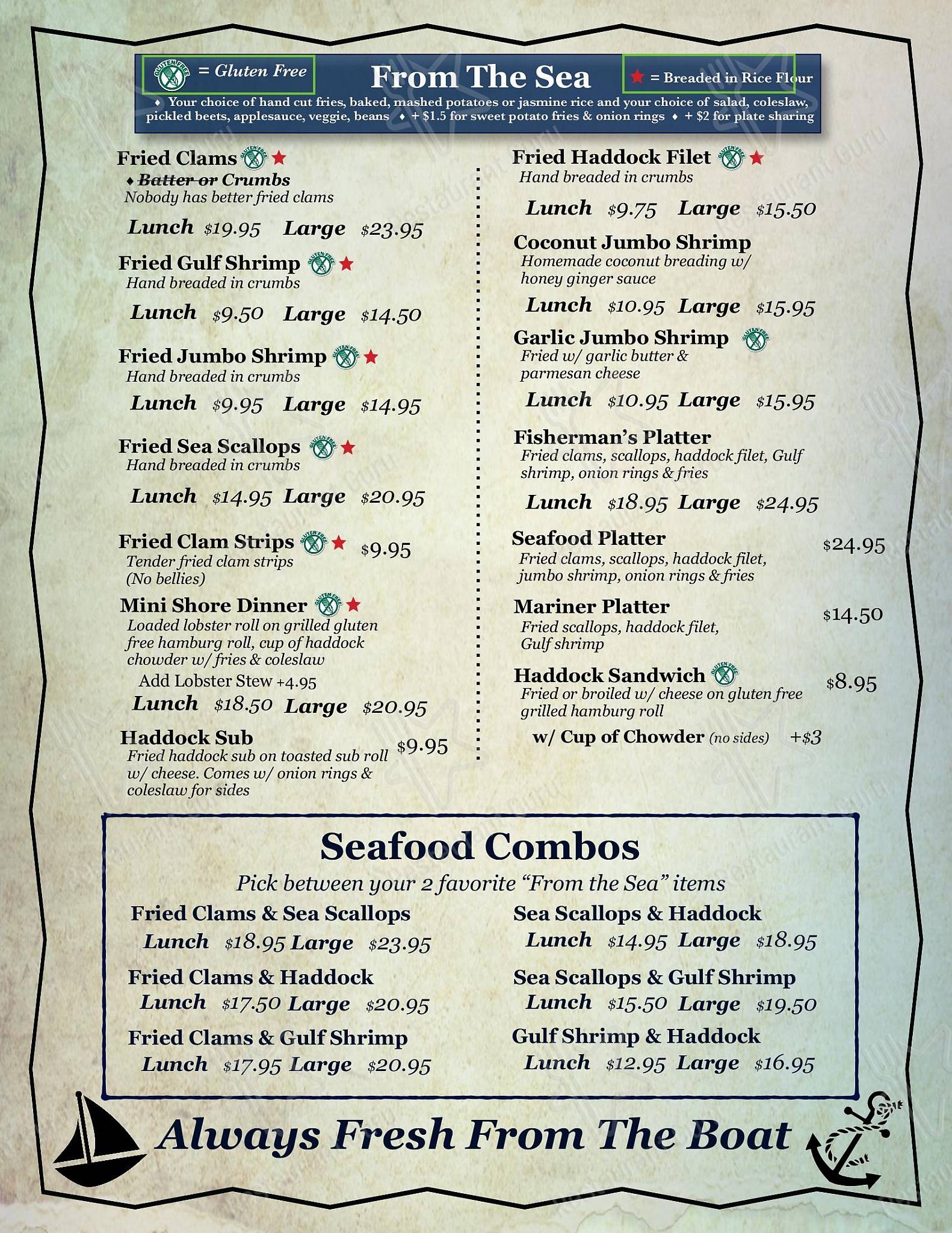 Menu at Chick-A-Dee of Lewiston restaurant, Lewiston