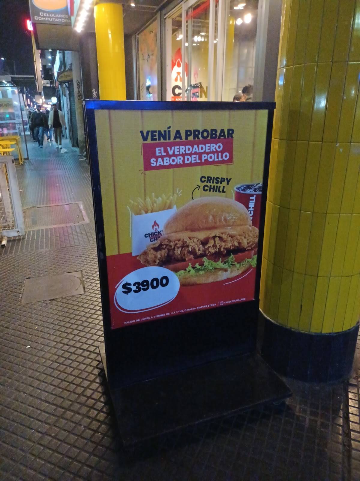 Carta del restaurante Chicken Chill, Buenos Aires, Av. Corrientes 1201