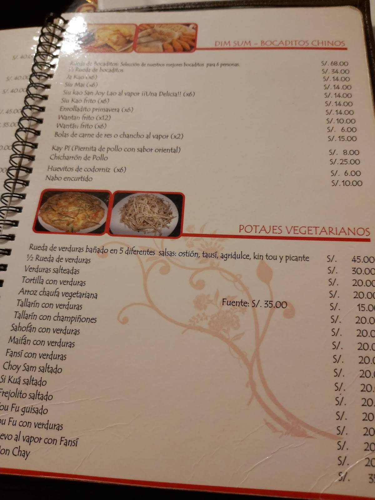 Carta del restaurante Chifa San Joy Lao, Lima, Jr. Ucayali 779