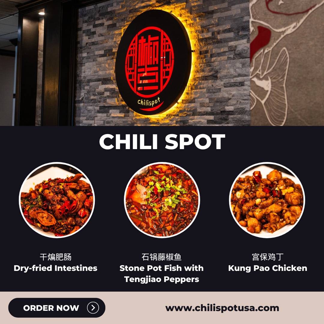 Menu at ChiliSpot restaurant, Columbus