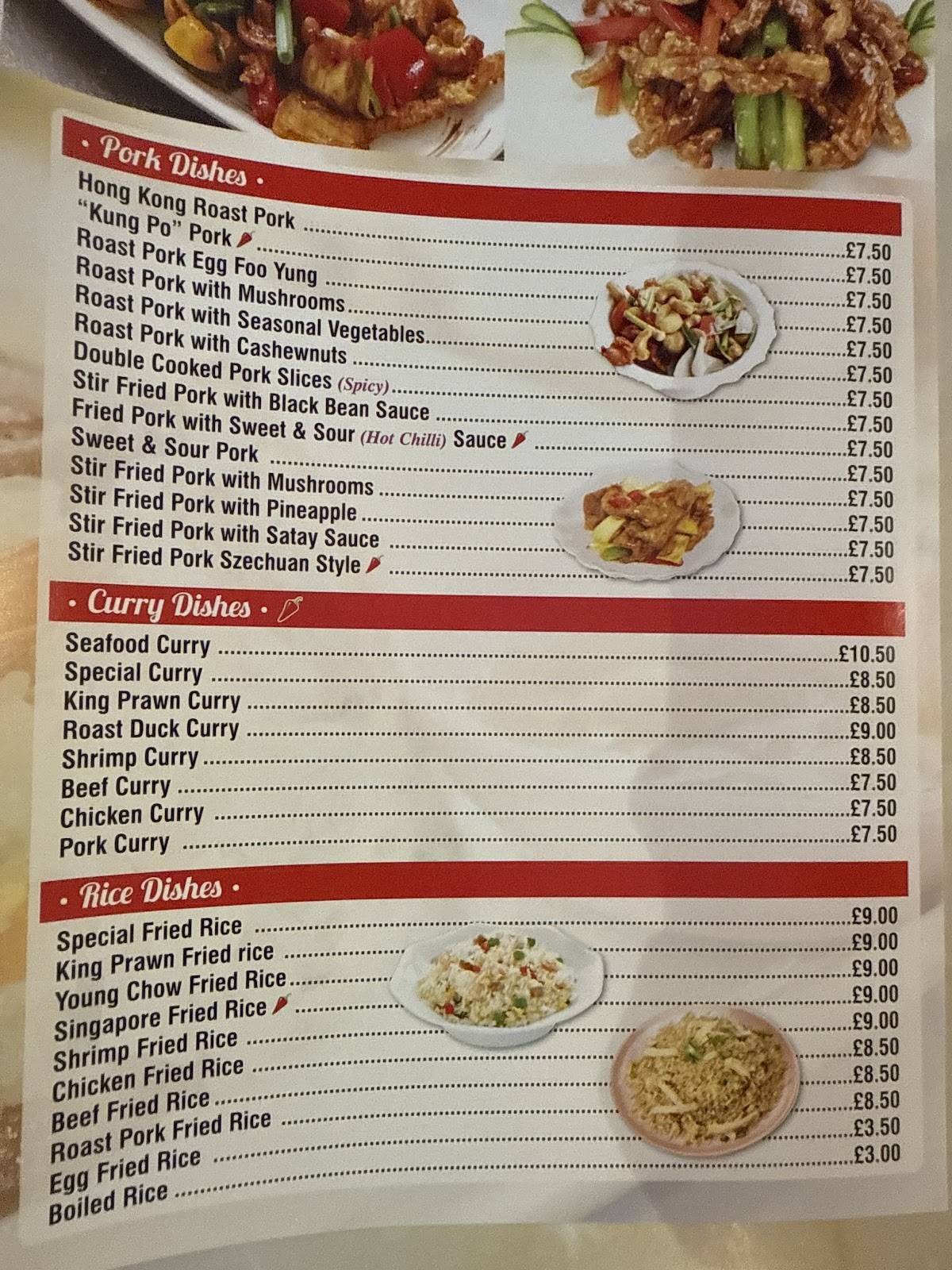 Menu at China Cottage映月楼 restaurant, Ambleside, 7 Lake Rd