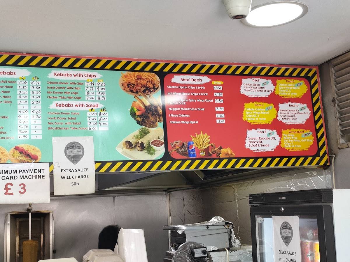 Menu at Chixys Grill fast food, Hayes
