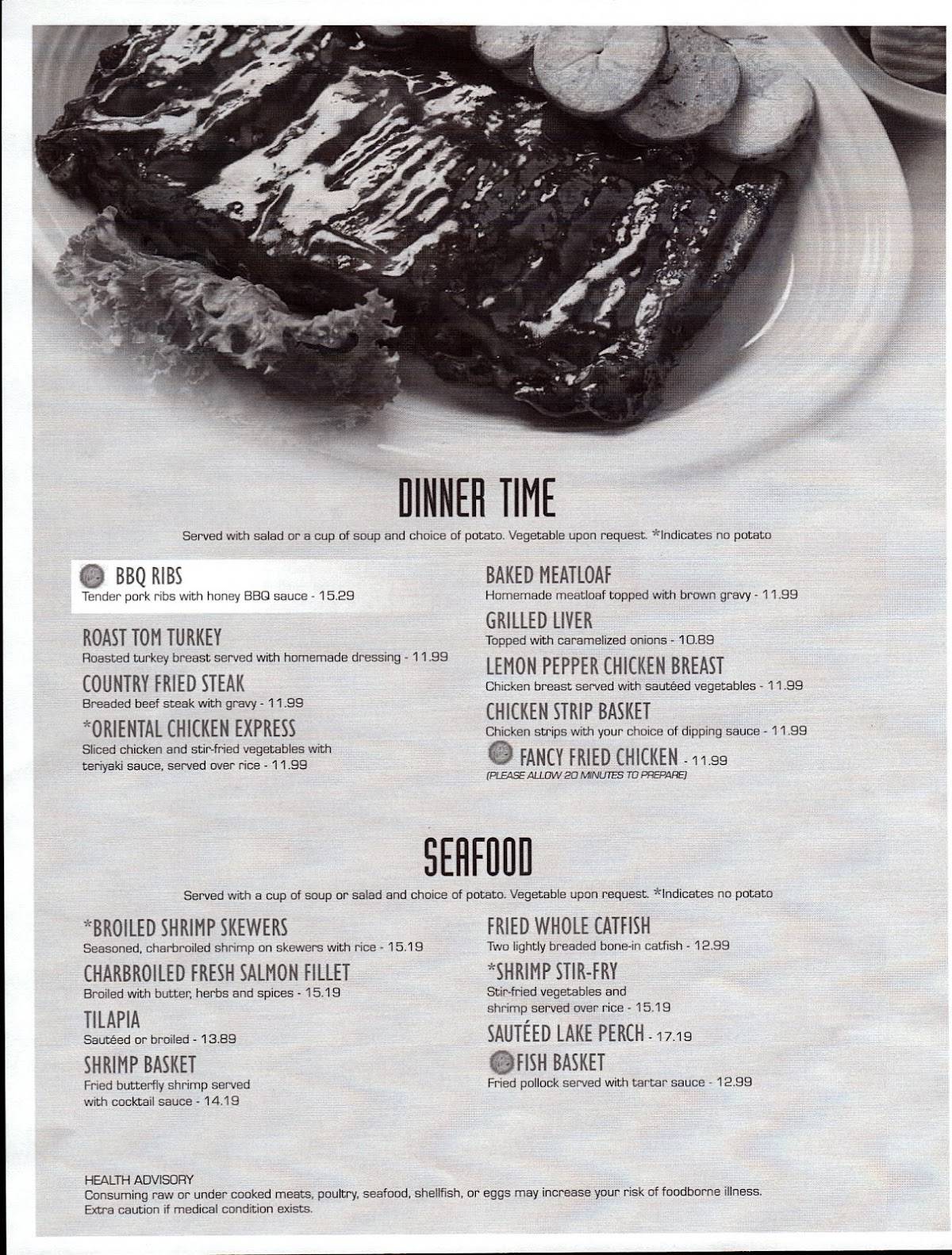 Menu at Christos Family Dining restaurant, Plymouth