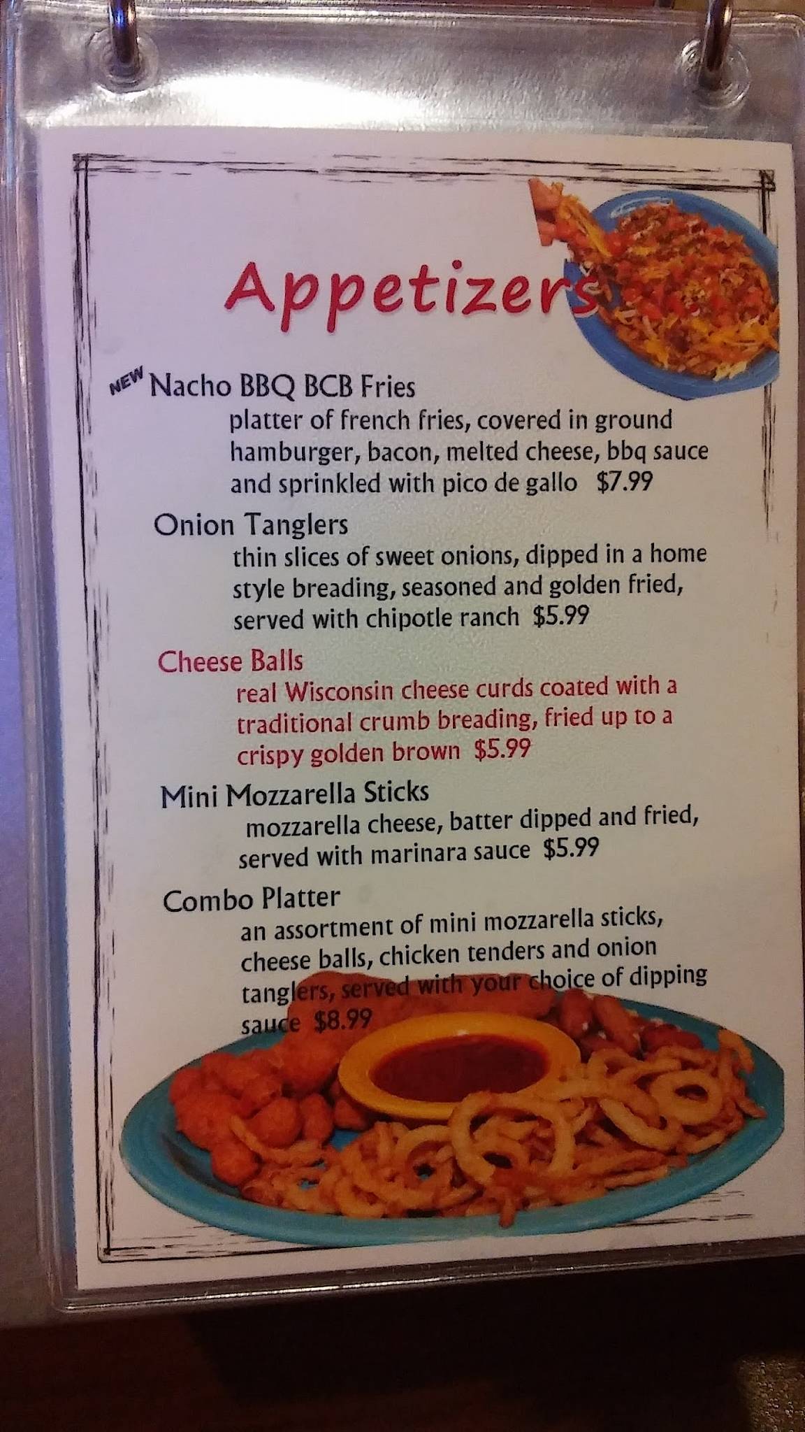 Menu at Chuckwagon Restaurant, Adair