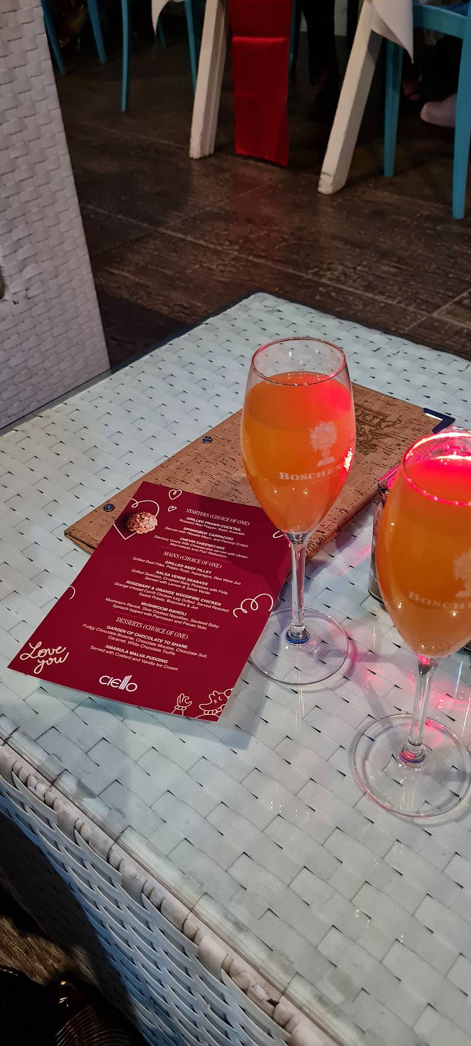 Carta de Cielo Restaurant, Benoni