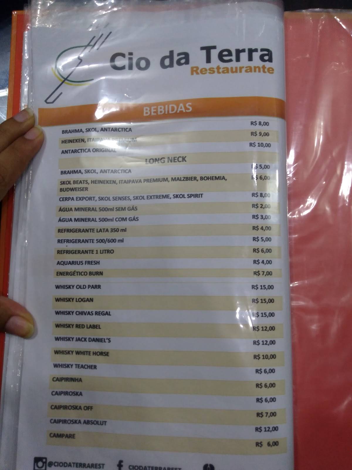 Menu em Cio da Terra Restaurante, São Luís