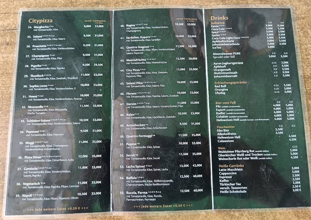 Fabelhafte City Imbiss Achern Menu Bild