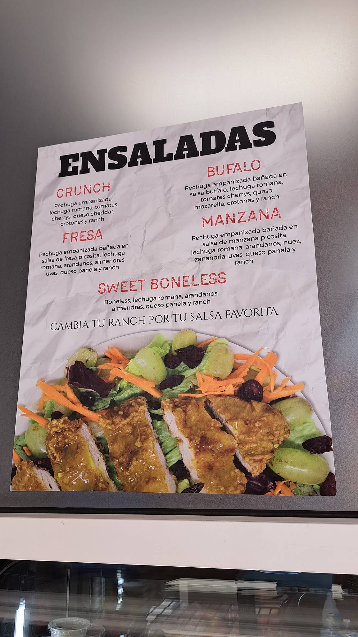 Menu at Alabama Fried Chicken restaurant, Ciudad Juarez, Ejercito y