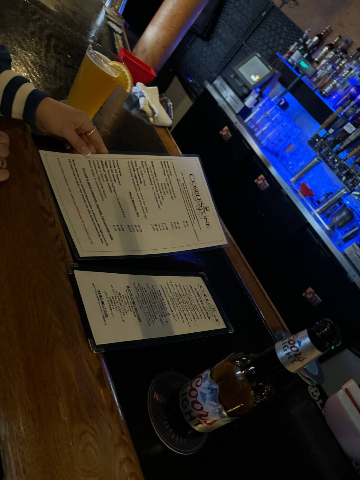 Menu at Cobblestone pub & bar, Buffalo