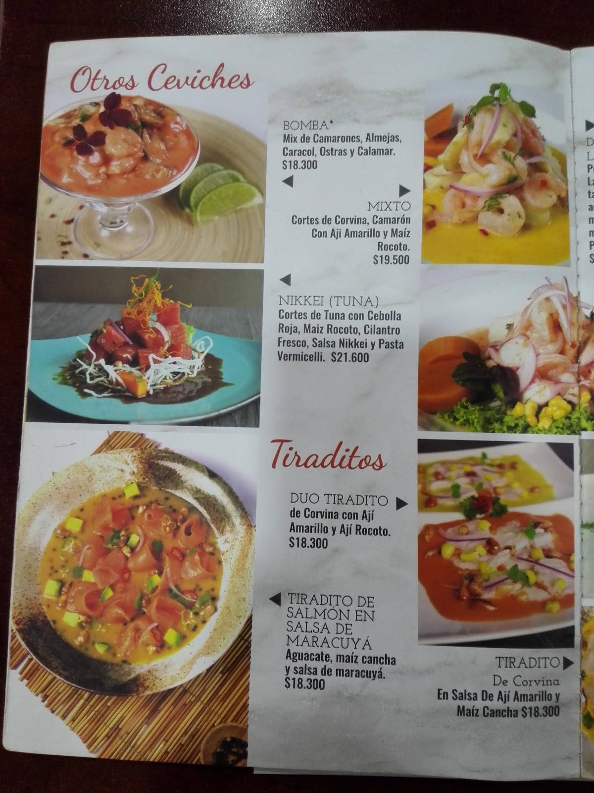 Carta del restaurante Coctel Del Mar, Bogotá, Cra. 19 #69-24