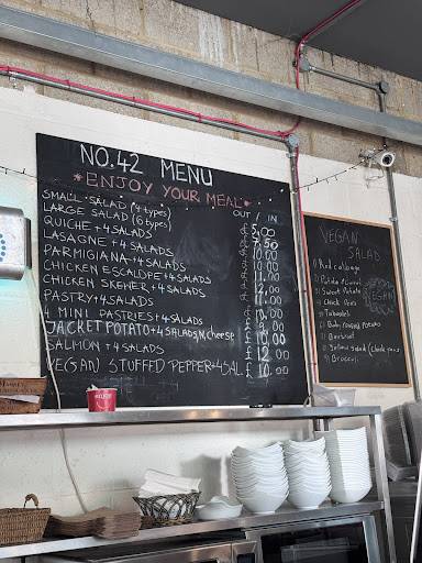 Menu at Coffee Junction cafe, London, 42 Provost St