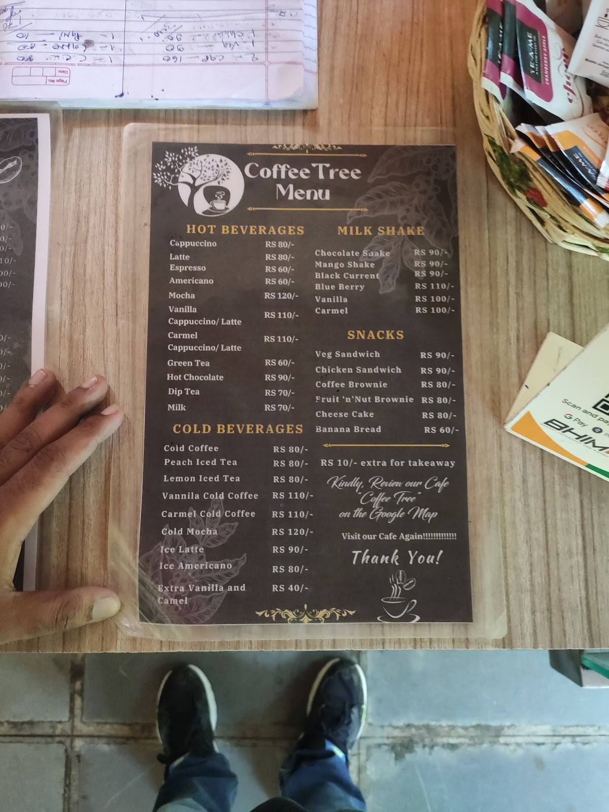 Menu at Coffee Tree, Lonavala