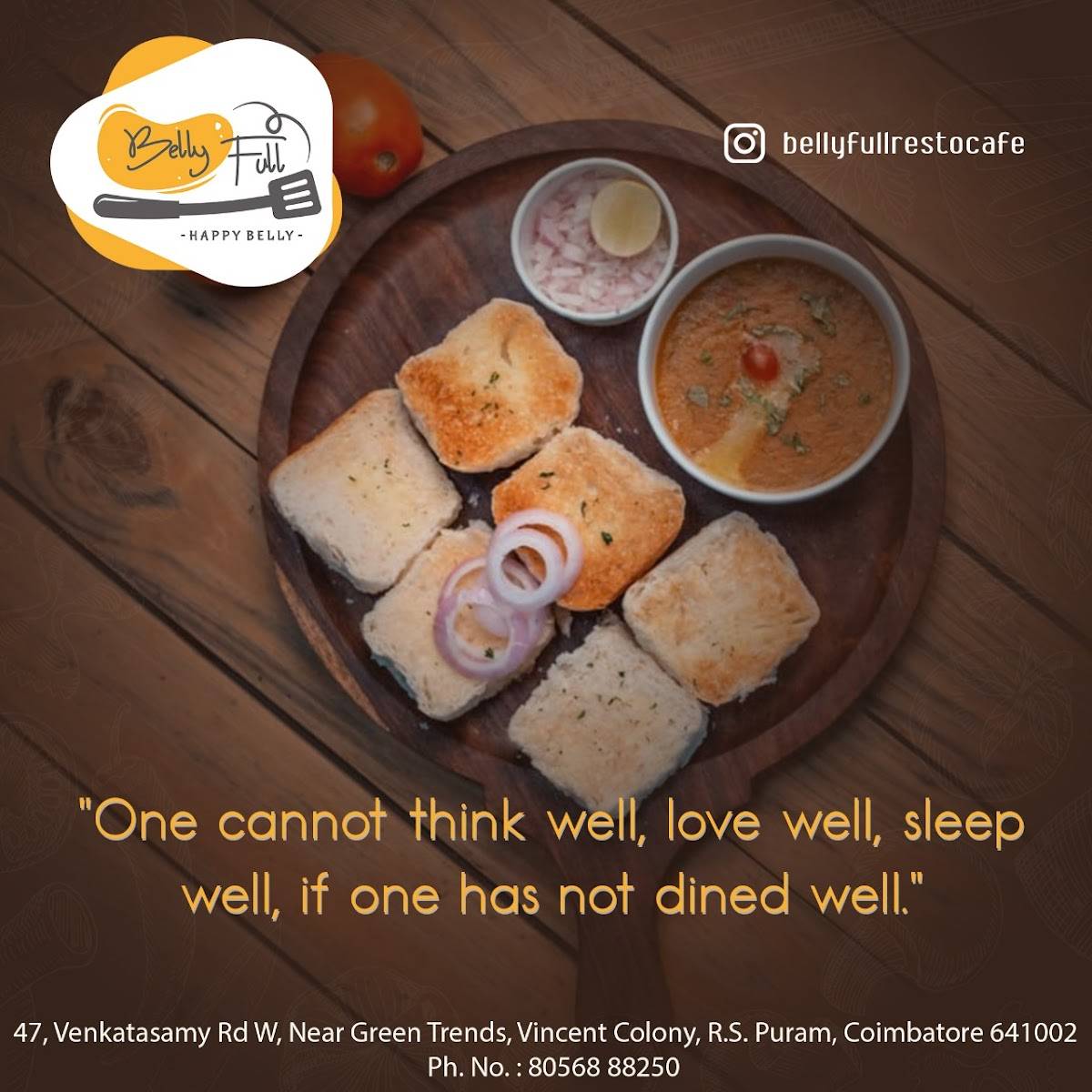 Menu at Bellyfull restrocafe, Coimbatore