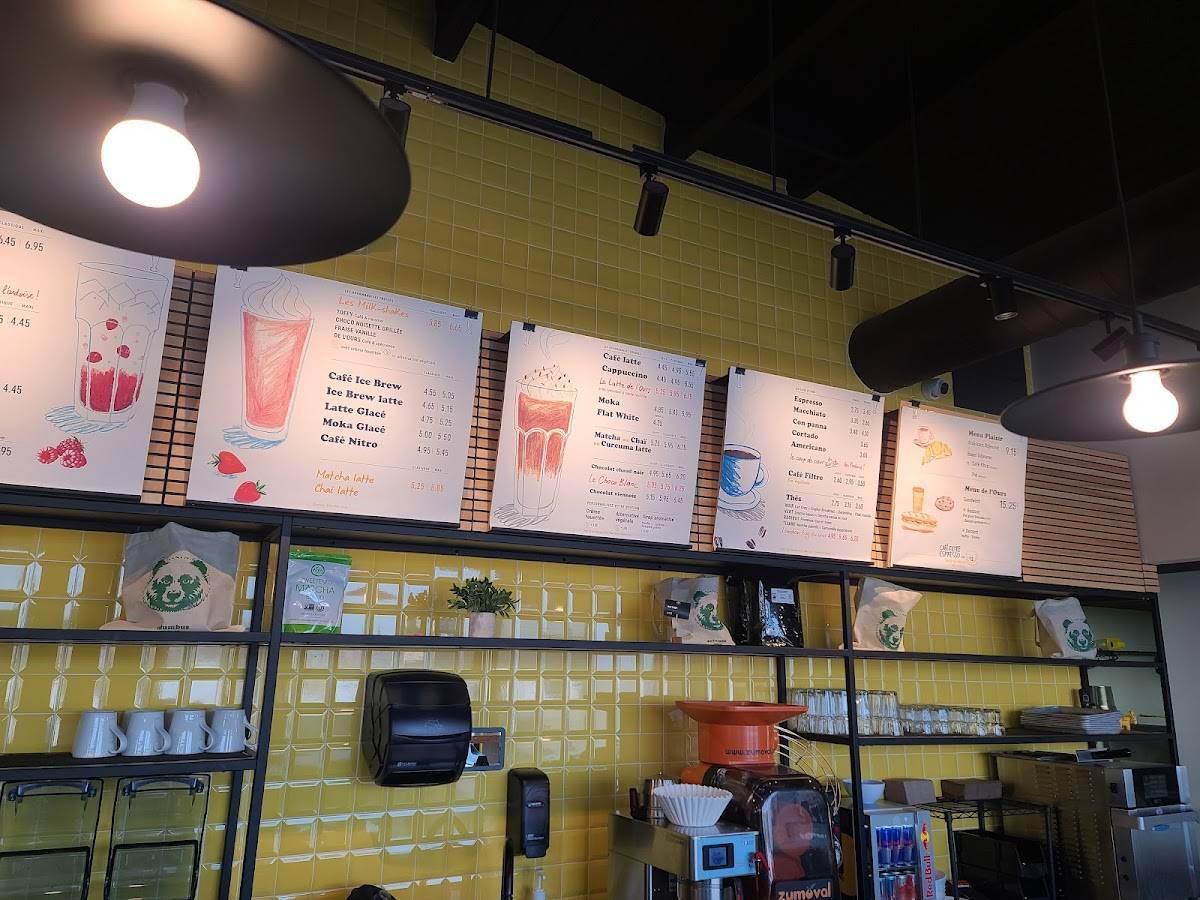 Menu au Columbus Café & Co, Sainte-Thérèse