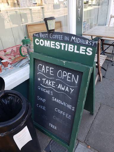 Menu at Comestibles cafe, Midhurst