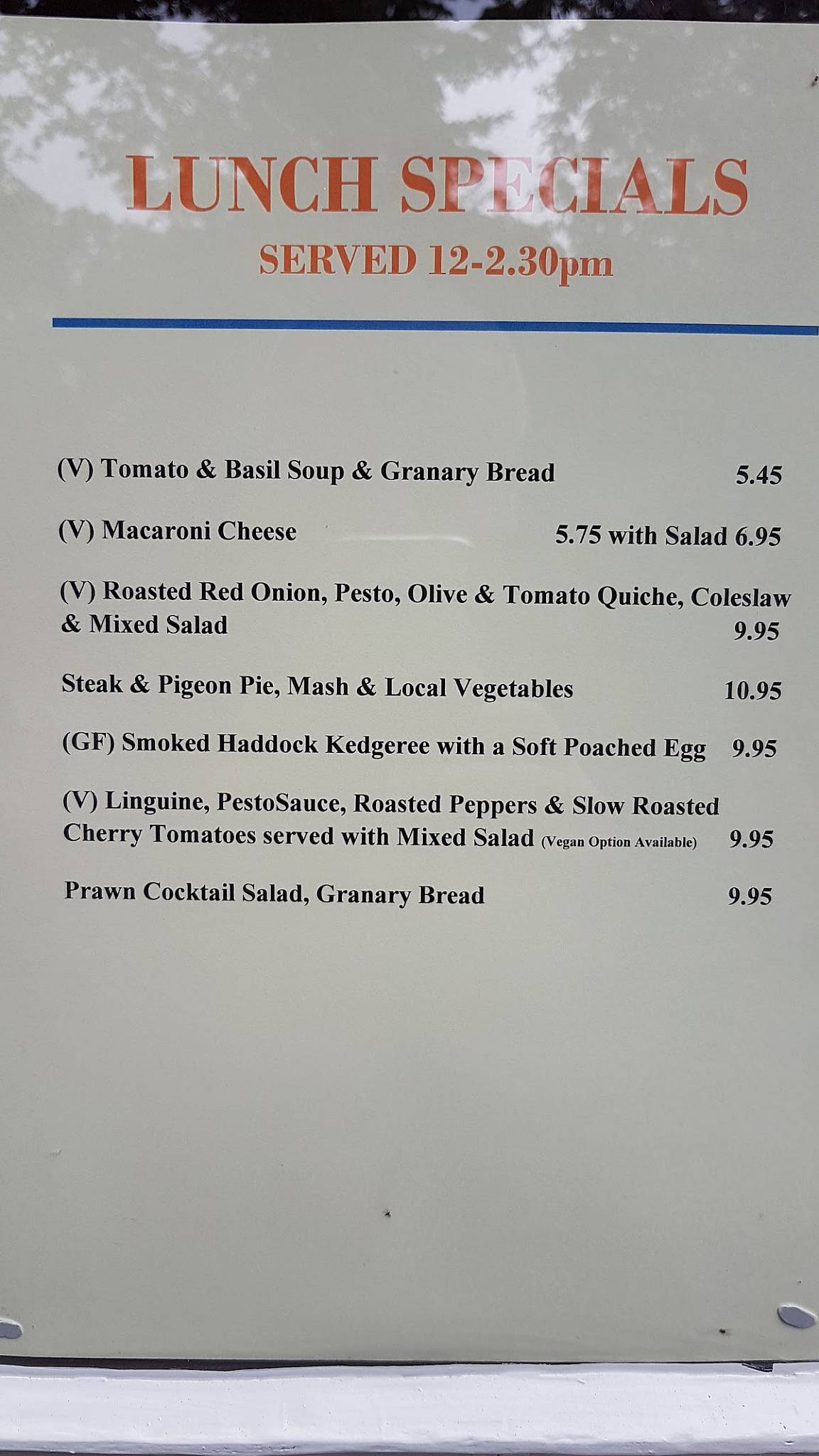Menu at Common Room Café pub & bar, Framlingham