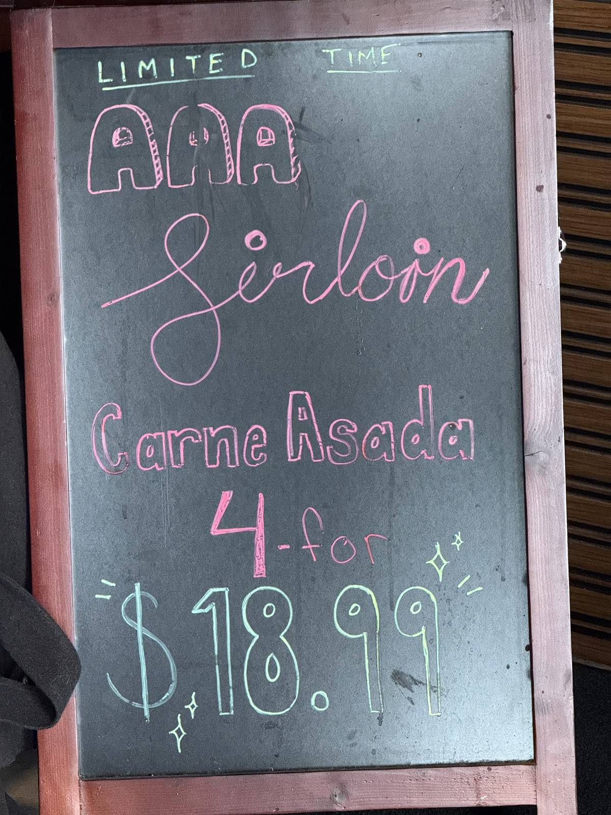 Menu at Contigo restaurant, Mississauga