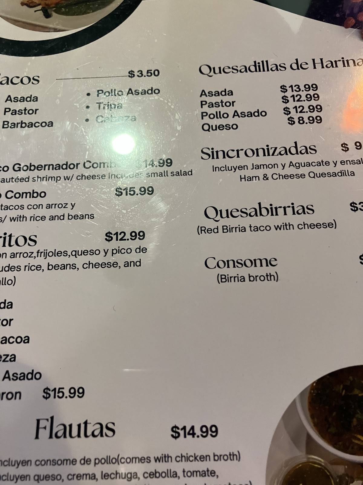 Menu At Coscorron Mexico In My Kitchen Restaurant Phoenix