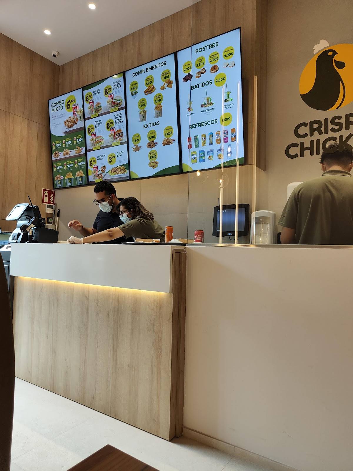 Carta del restaurante Crispy Chicken, Barcelona
