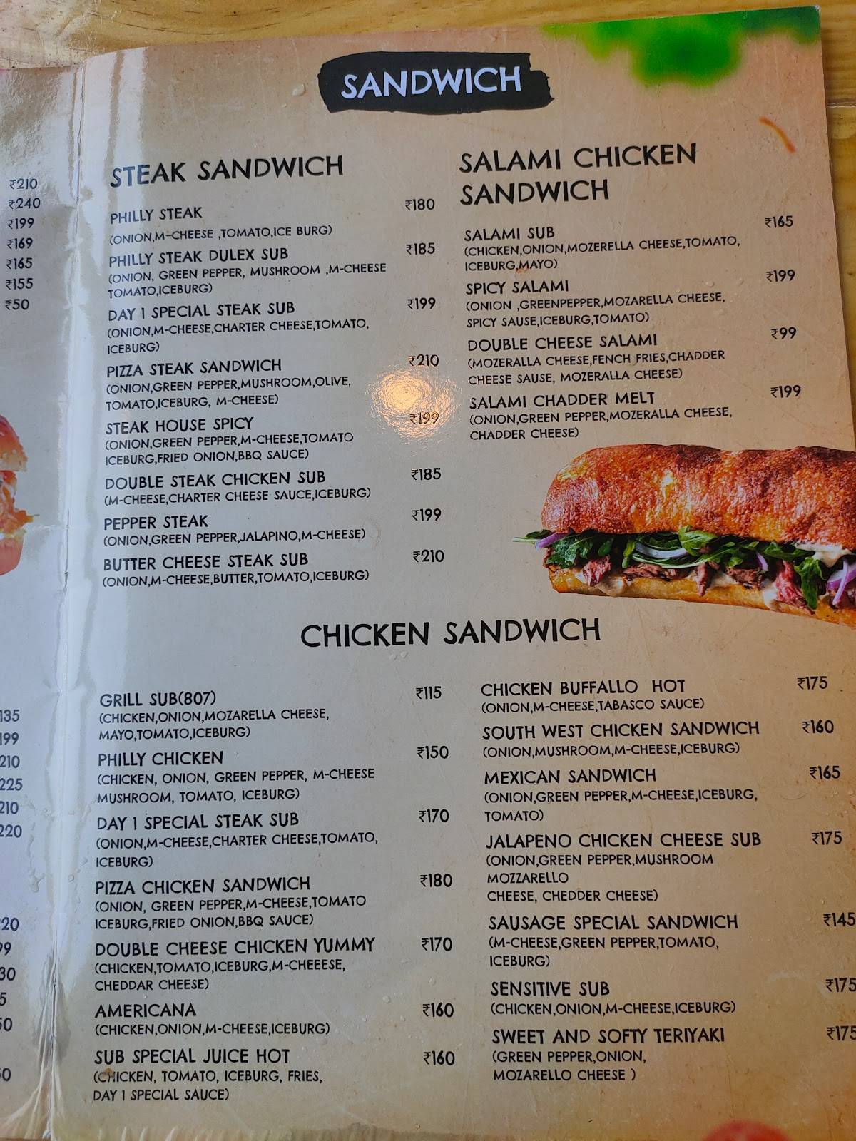 Menu at DAY 1 CAFE Thiruvalla, Thiruvalla