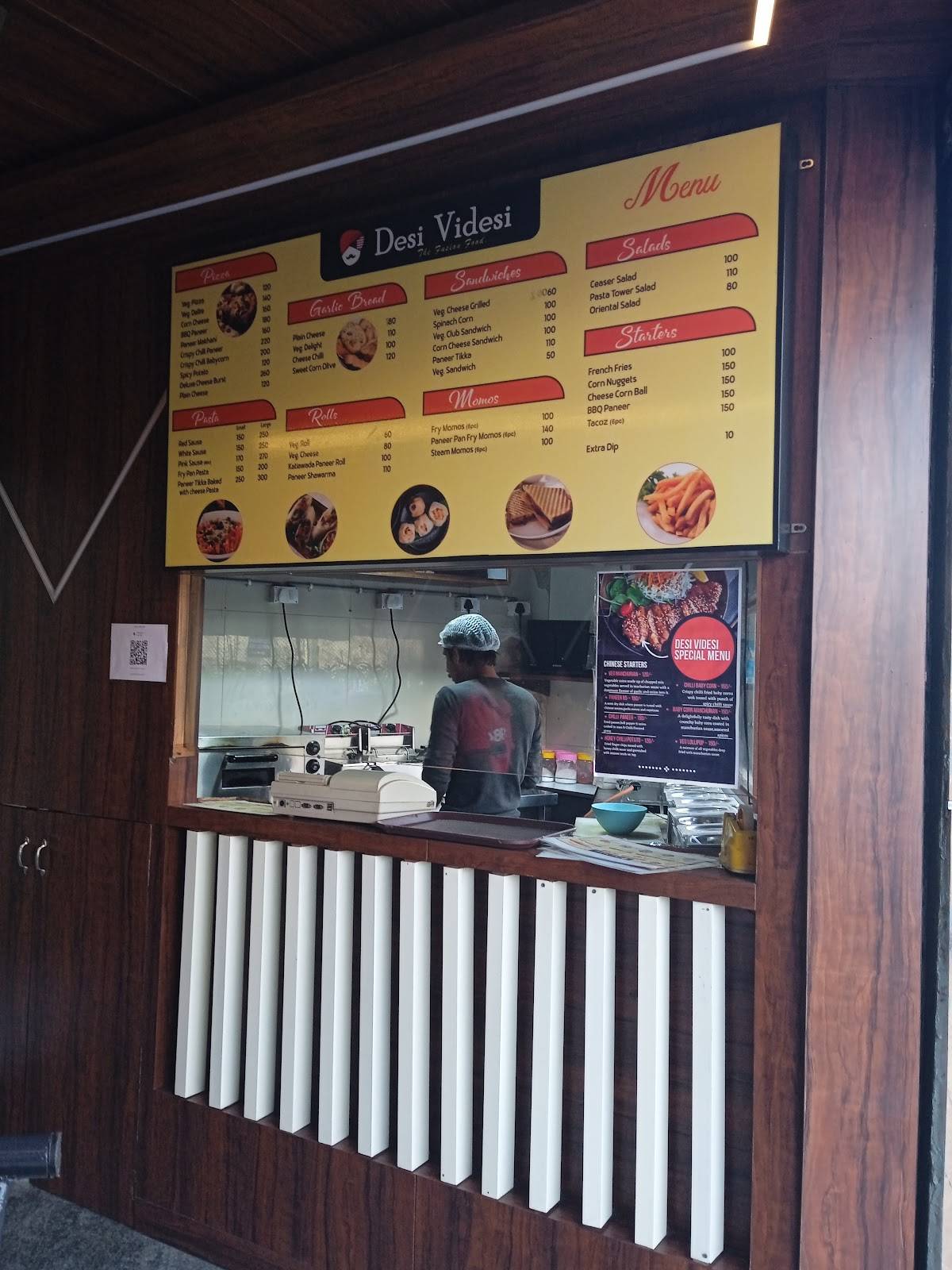 Menu at Desi Videsi, Hyderabad