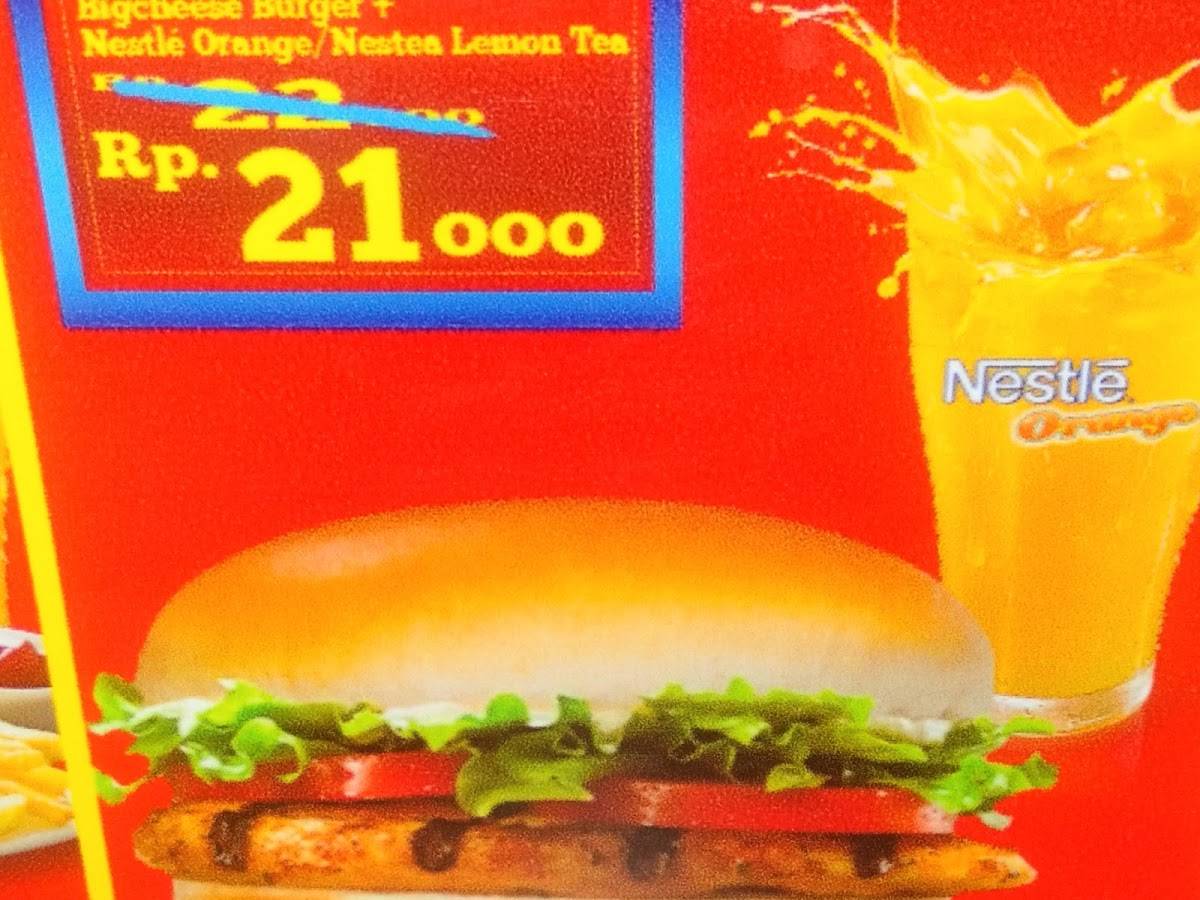 Carta del restaurante D'TOP Fried Chicken & Burger Megamendung, Indonesia