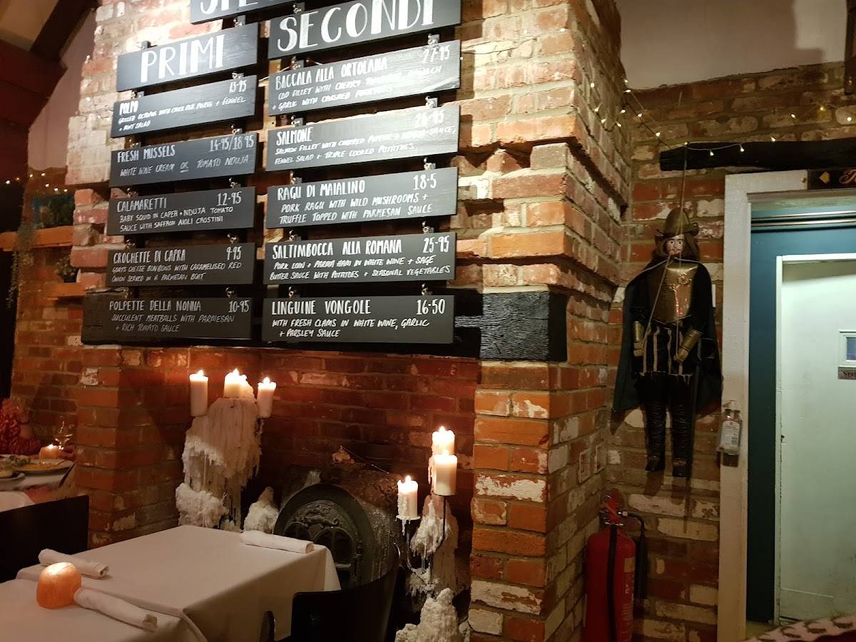 Menu at Daniele Sicilian Restaurant, Farnham