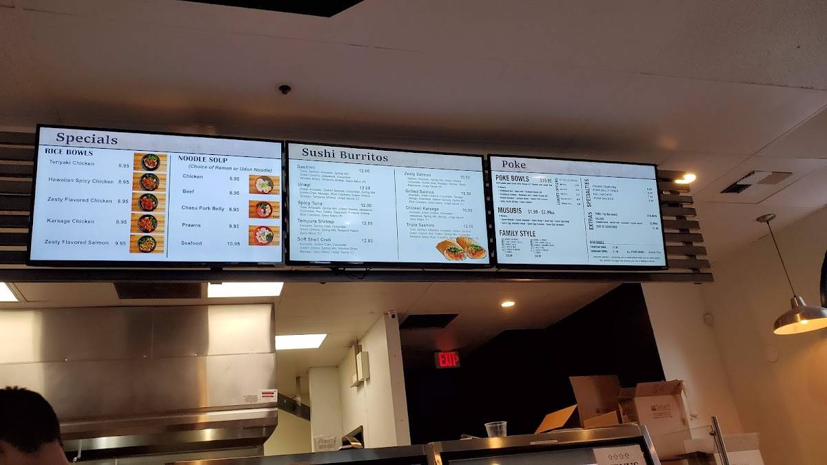 Menu at Good Friends Hawaiian Poke restaurant, Davis