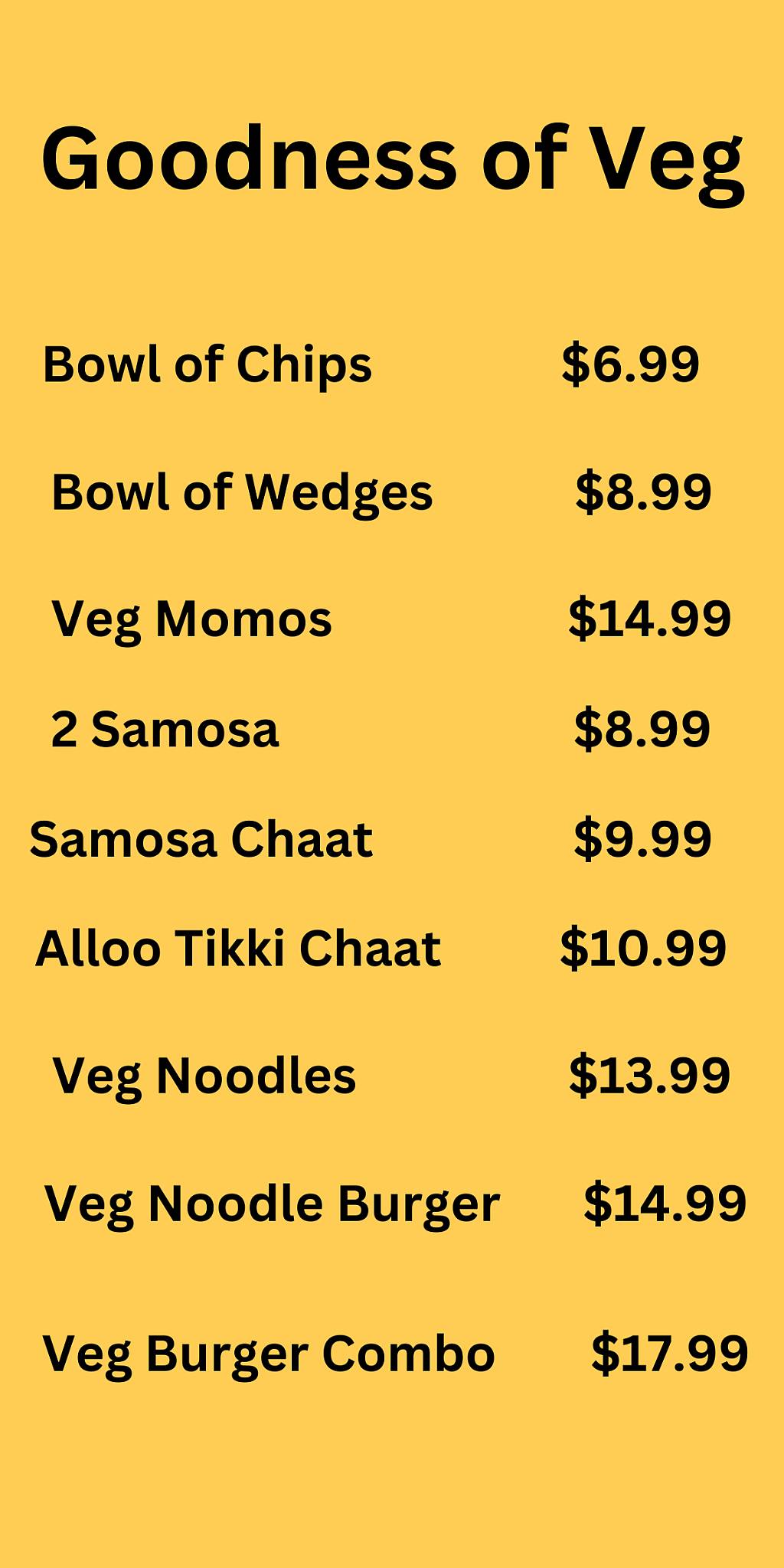 Menu at Delish&Relish Catering Service, Wodonga