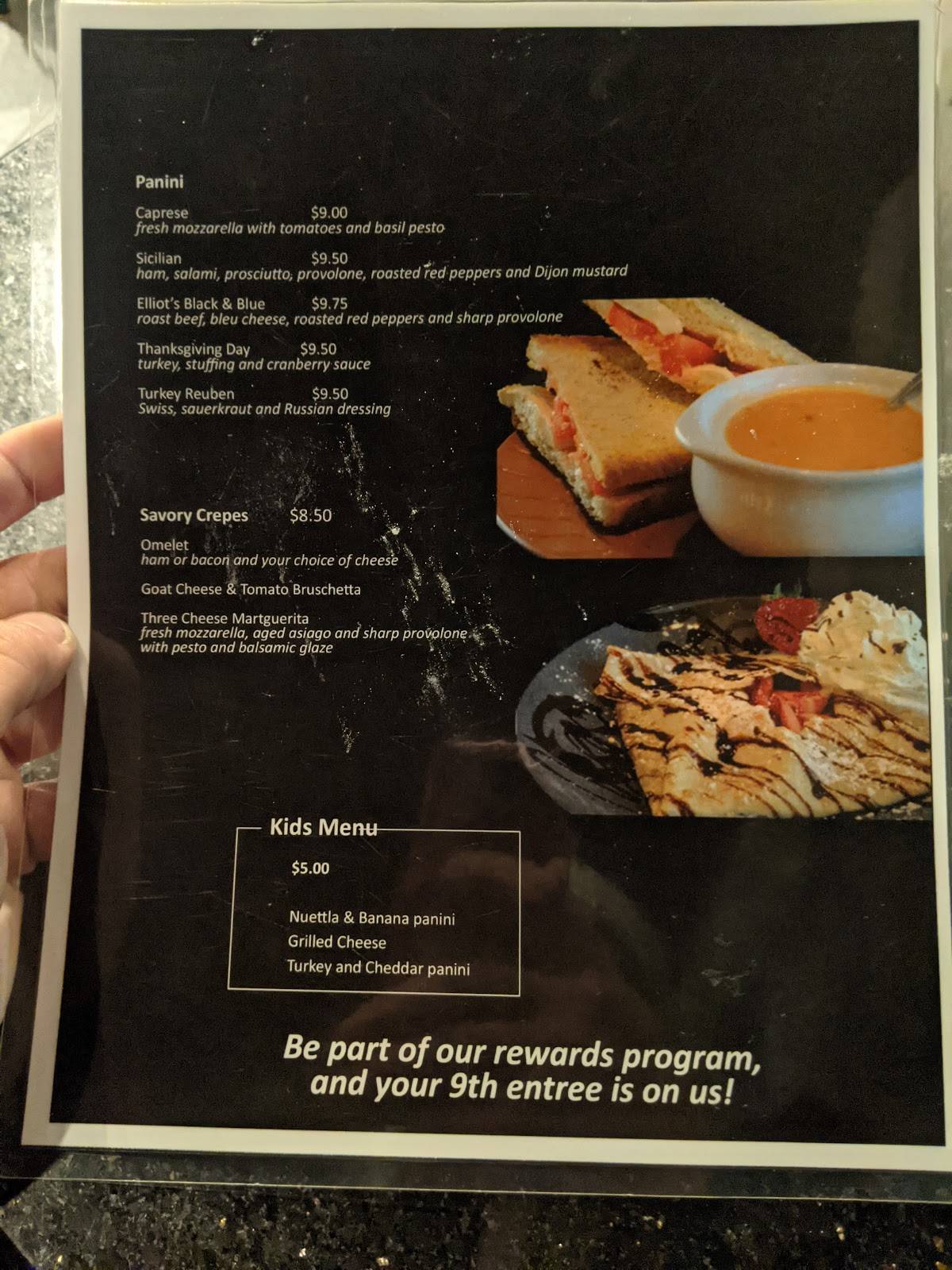 Menu at Cafe Florentine, New Hartford, Clinton St