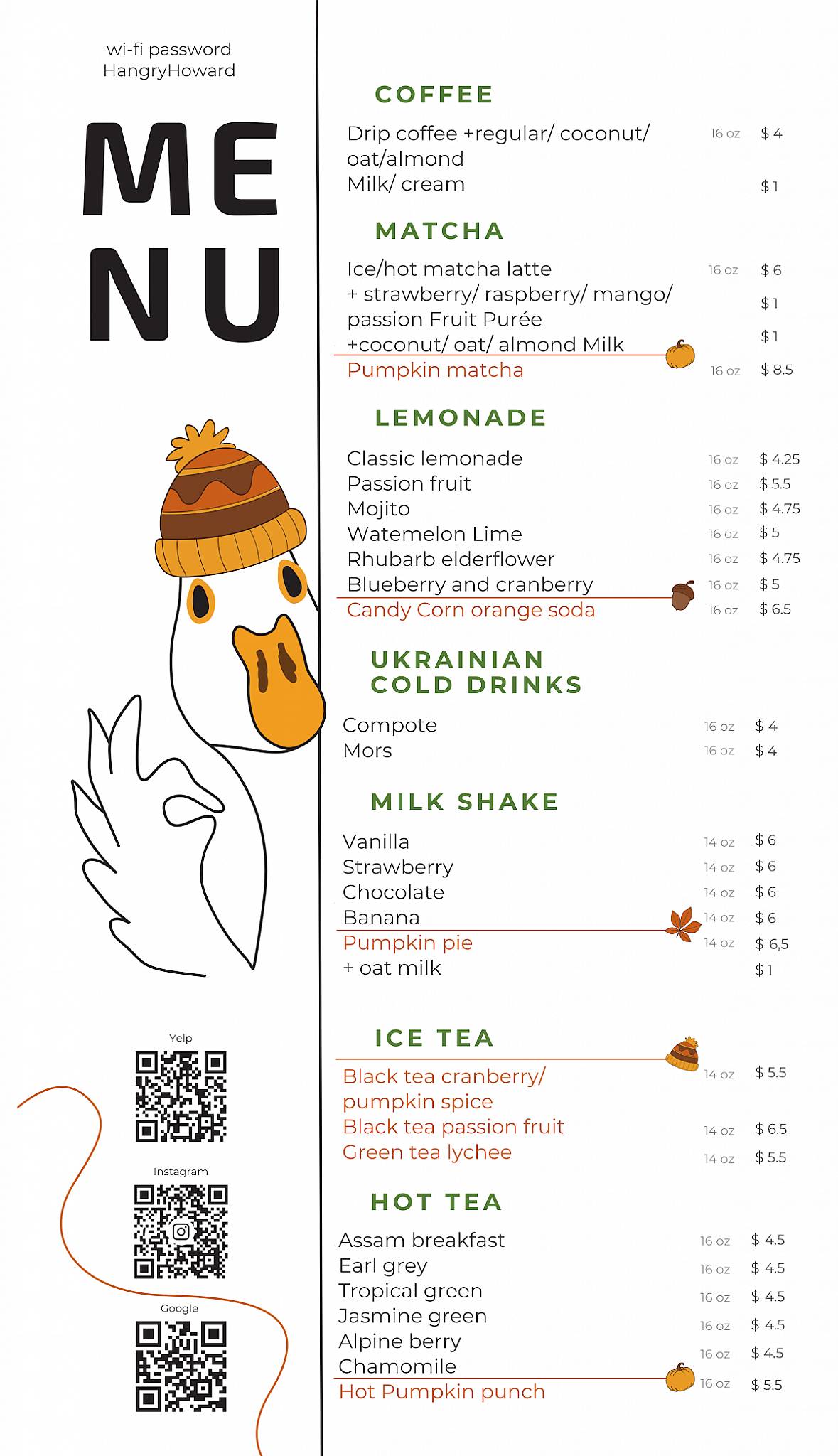 Menu at Need To Eat Cafe, Poway