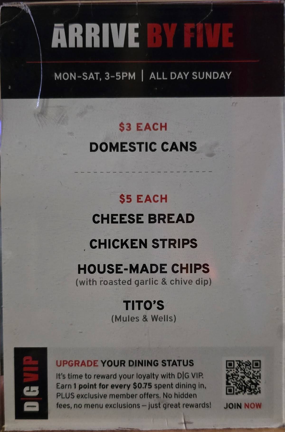 Menu at Destination Grille pub & bar, Grimes