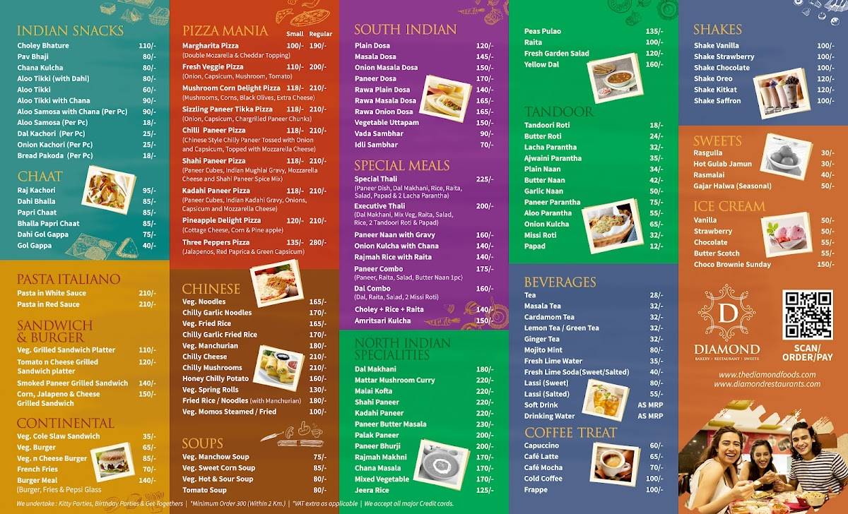 Menu at Diamond Bakery Sweets & Restaurant(shoghi), Shimla