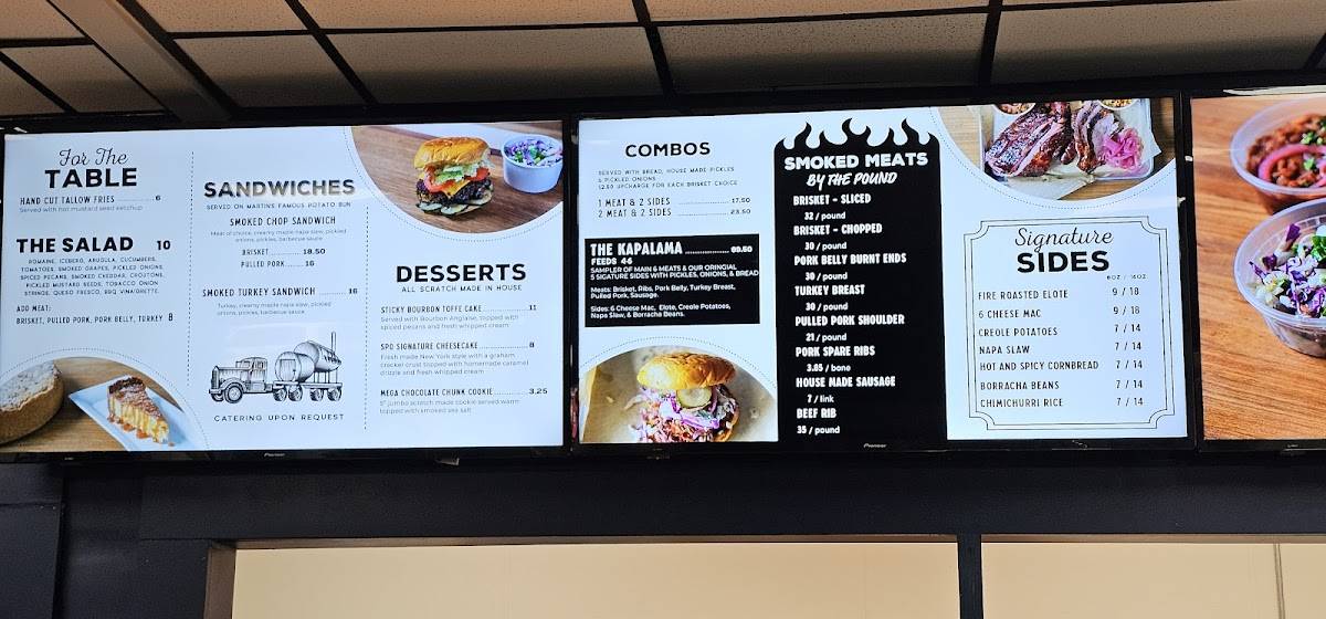 Menu at Salt Pepper Oak restaurant, Baton Rouge