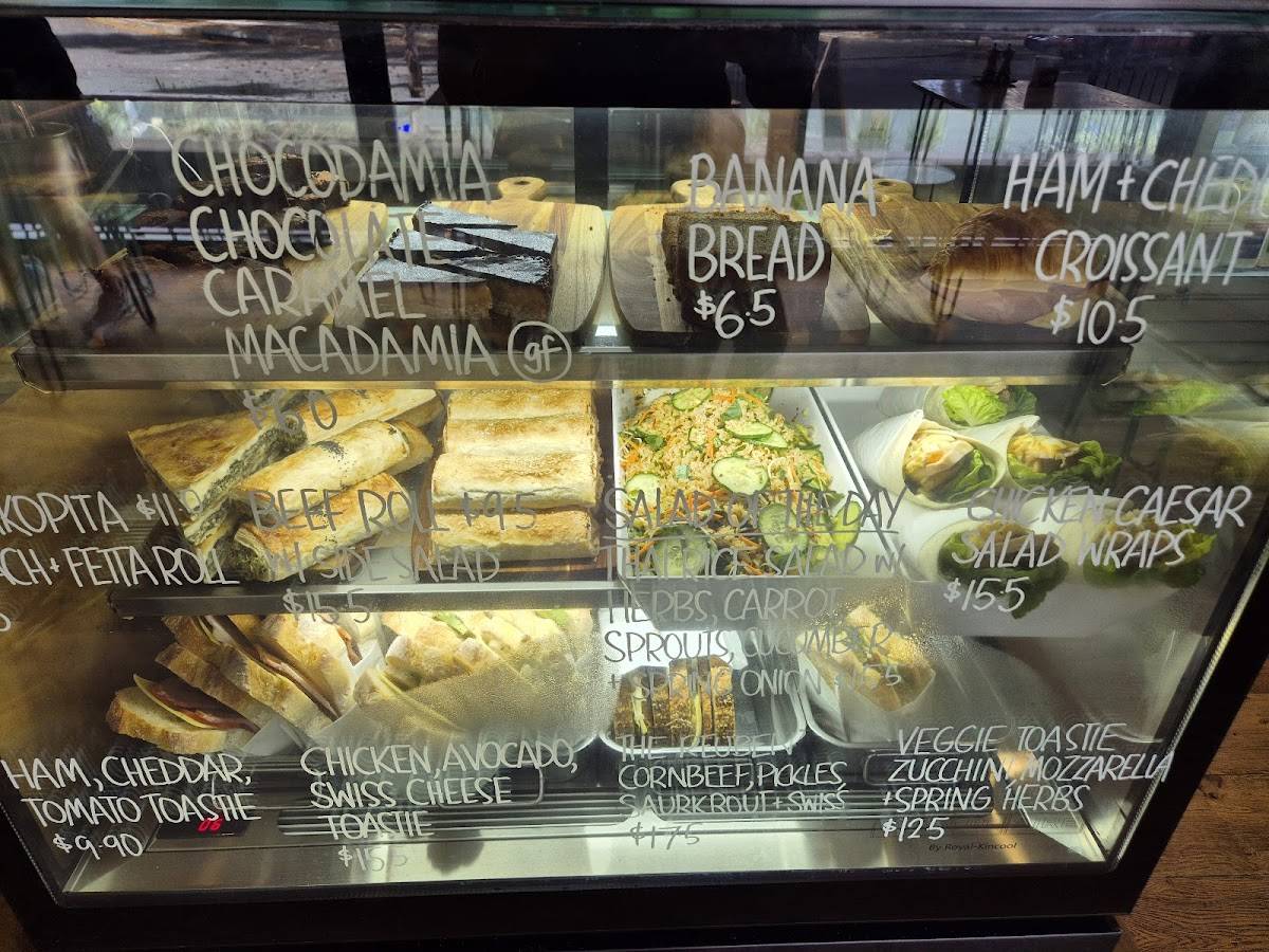 Menu at Doc Brown Cafe, West End