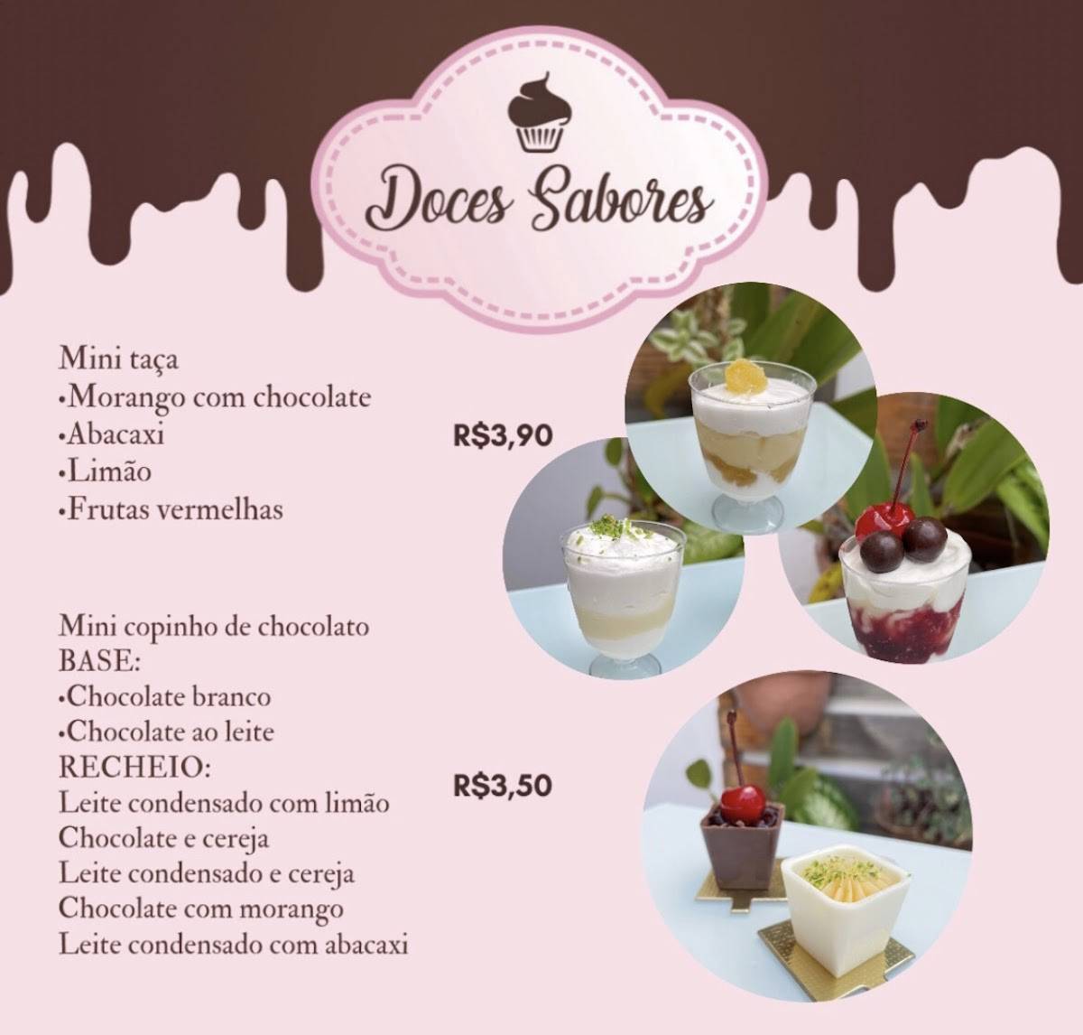 Menu em Doces Sabores Caruaru, Caruaru