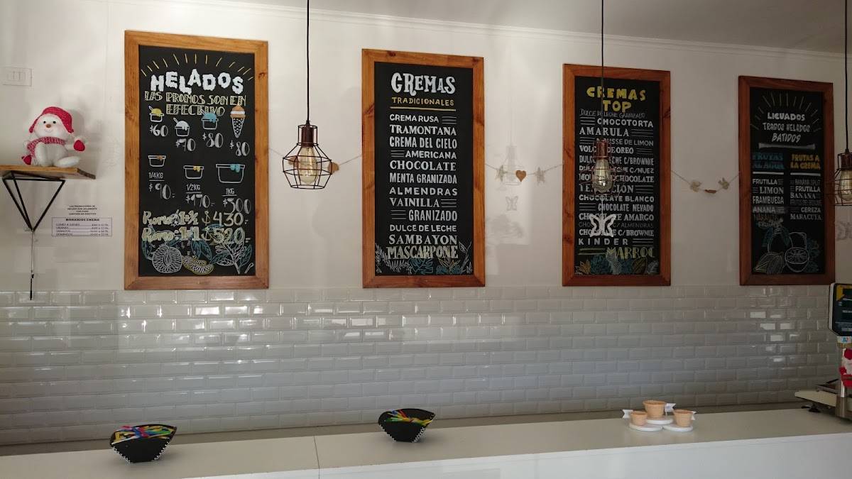 Carta de La Dolce Vita Helados y Café, Fátima