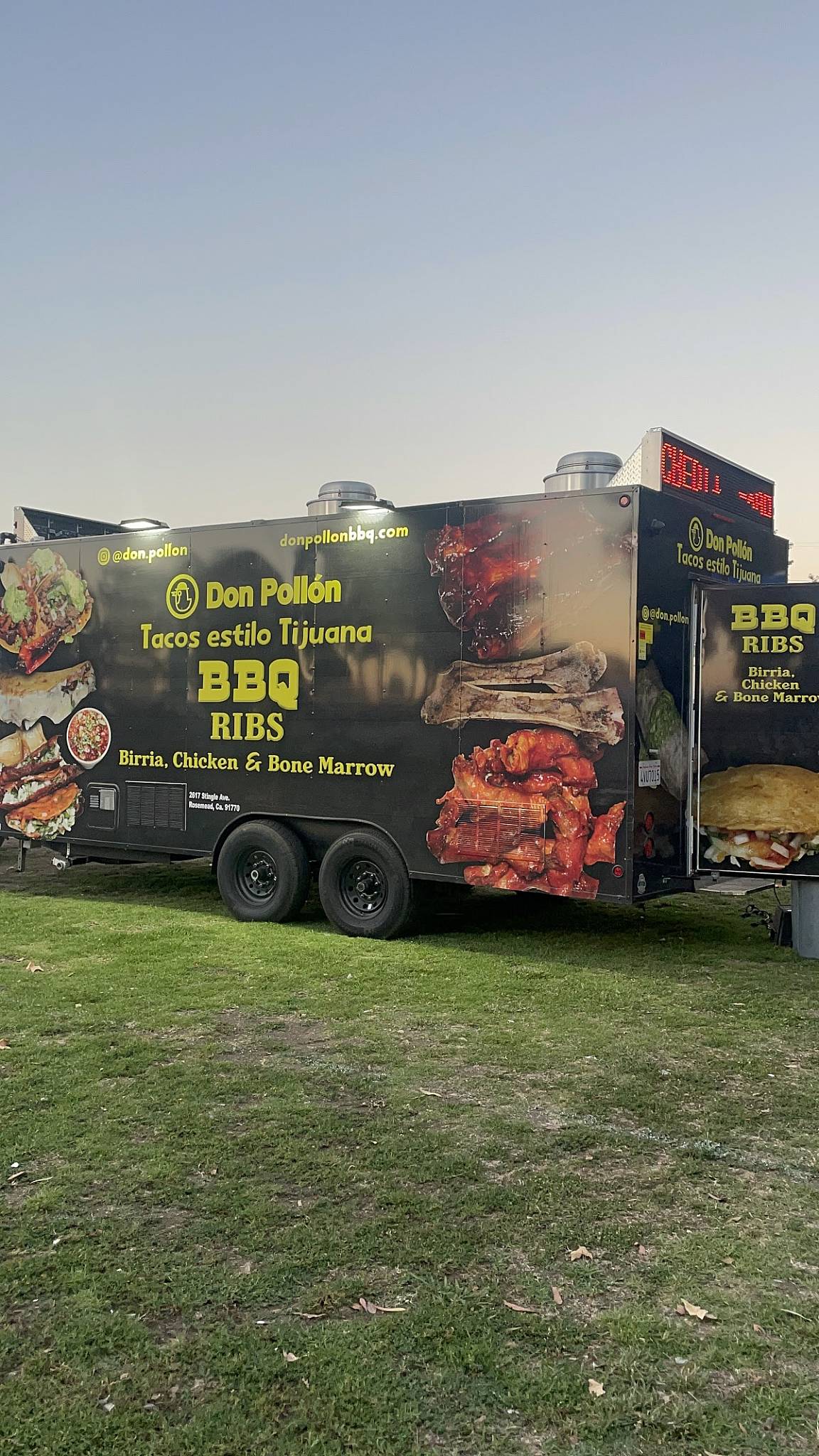 Menu at Don Pollon Food Truck Tacos, Bbq Ribs & Birria, East Los Angeles