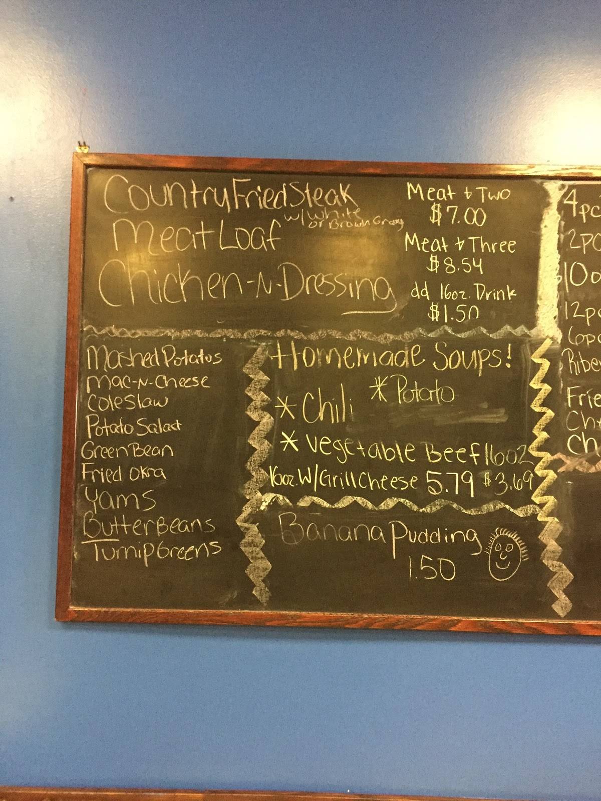 Carta de Dora Cafe, Dora, Hwy 78 E # N