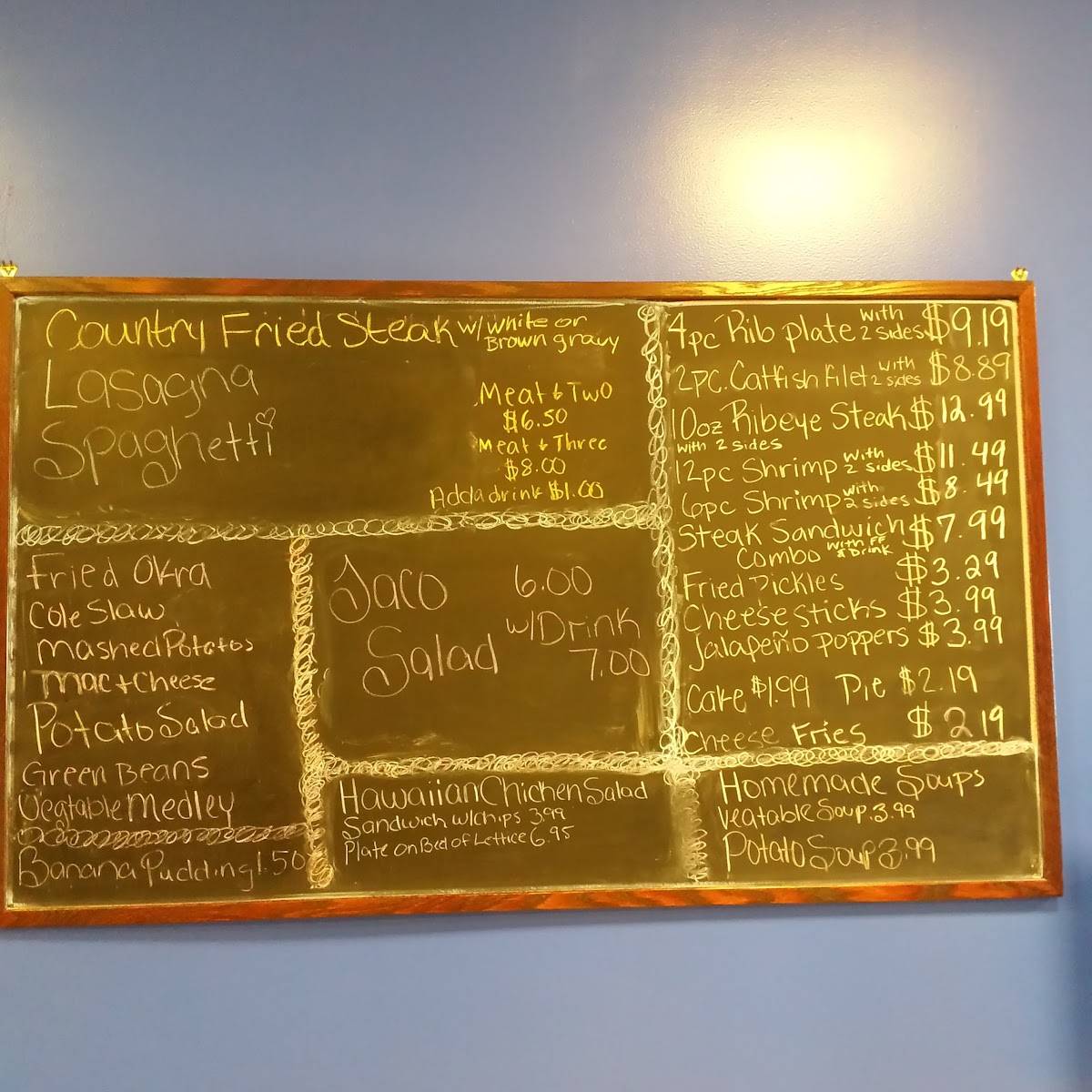 Carta de Dora Cafe, Dora, Hwy 78 E # N
