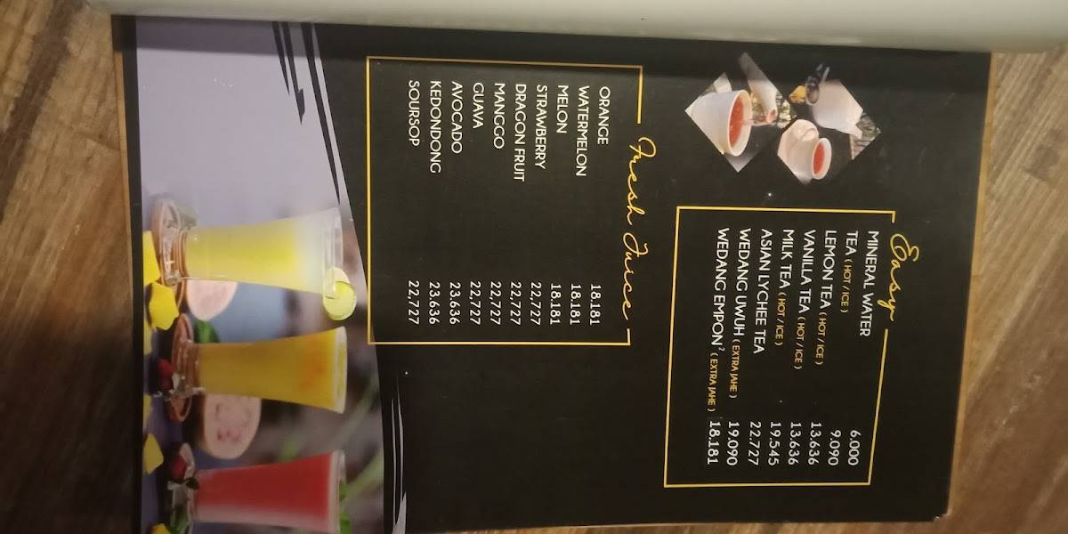 Menu at Double W Resto restaurant, Semarang