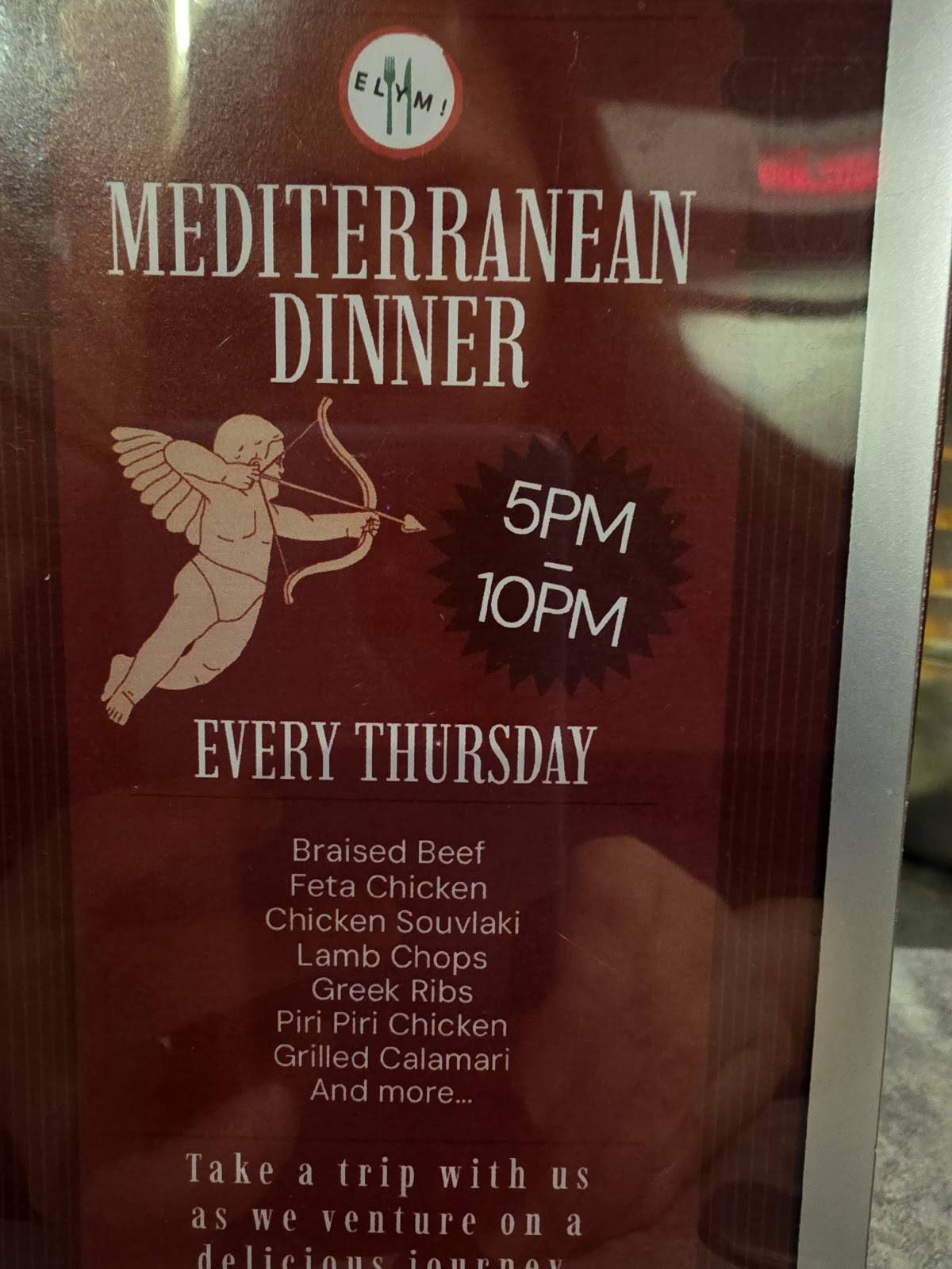 Menu at ELYMI Family Buffet Restaurant, Calgary