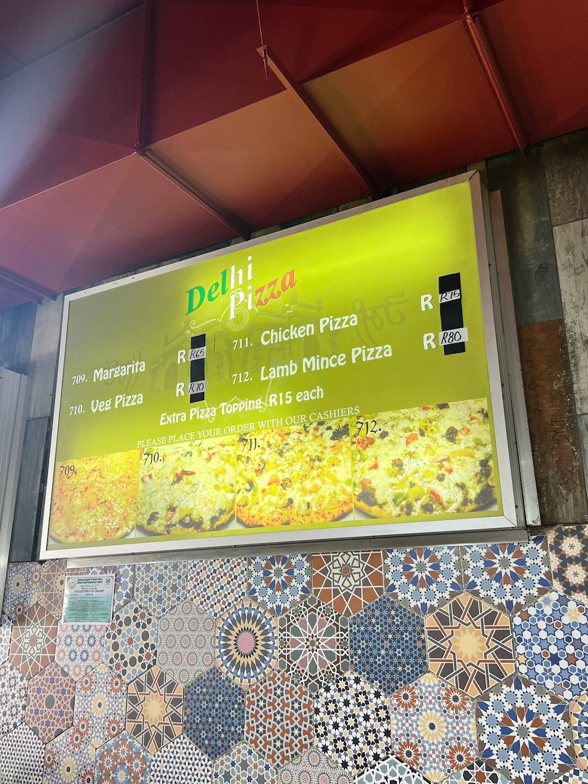 Menu at Eastern Food Bazaar restaurant, Cape Town