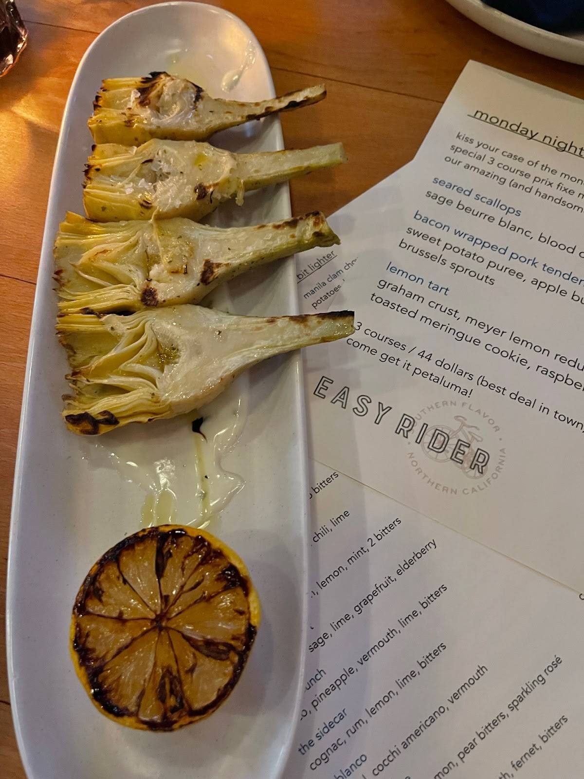 Menu at Easy Rider pub & bar, Petaluma