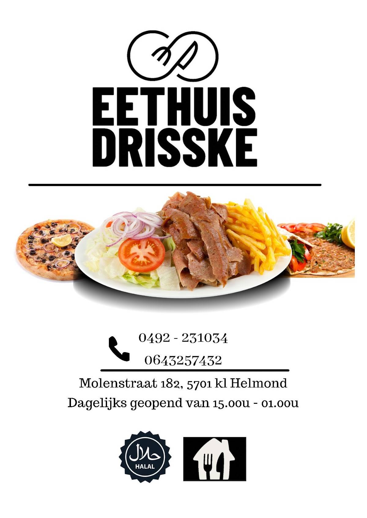 Menu at Eethuis Drisske, Helmond