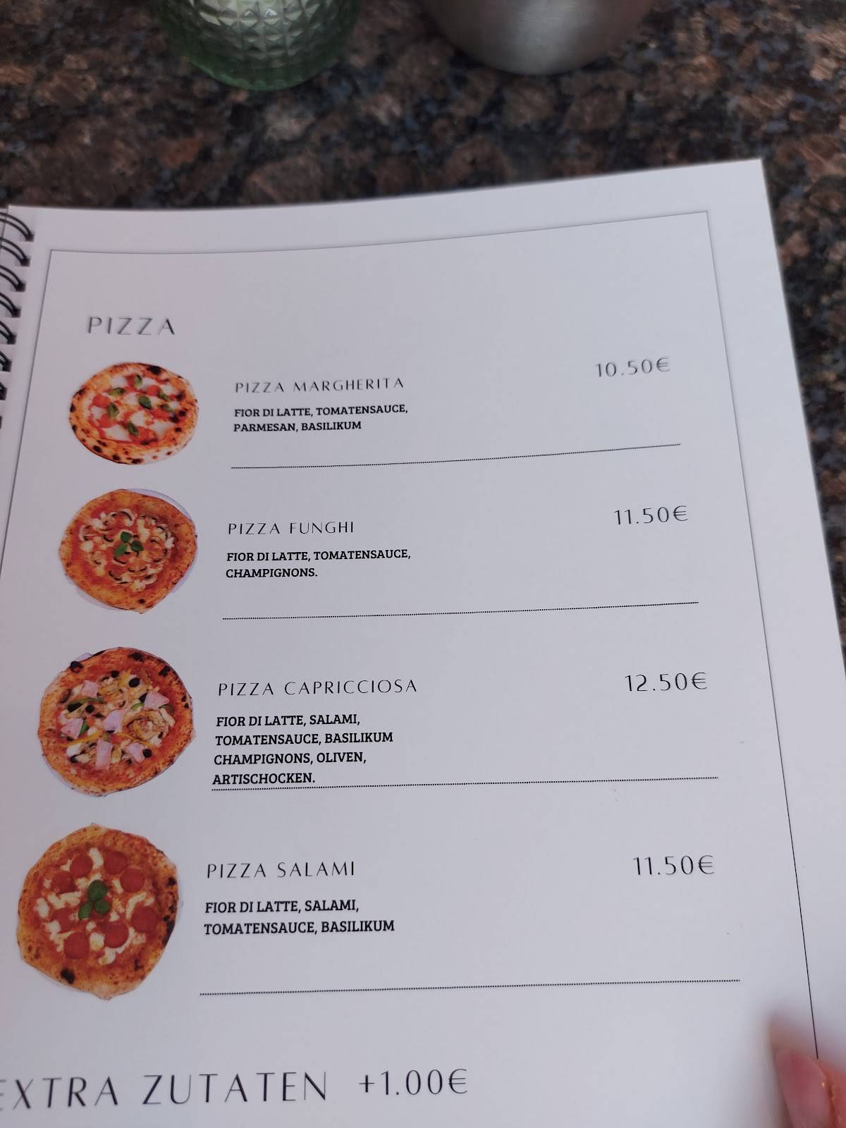 Carta de Eiscafe Rems, Stuttgart