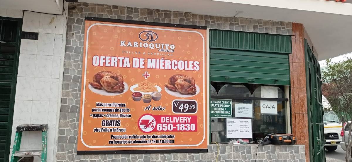 Carta del restaurante El Carioco, Breña