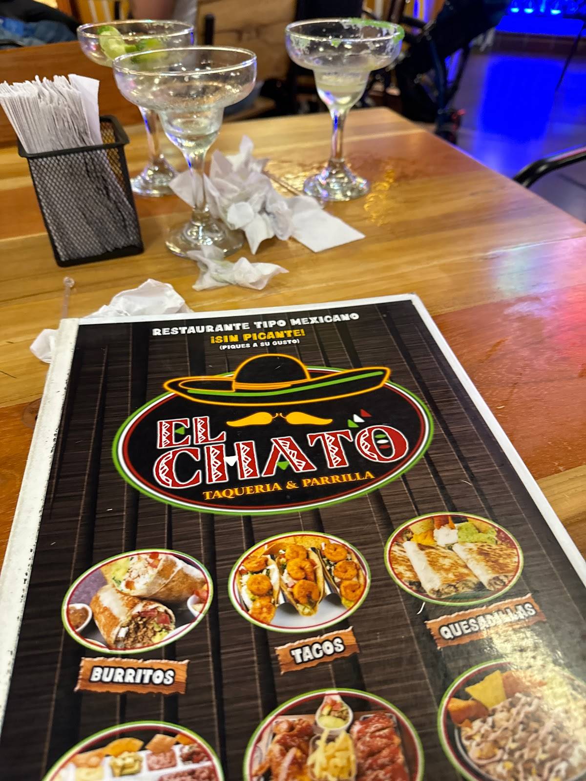 Carta del restaurante El Chato, Pereira