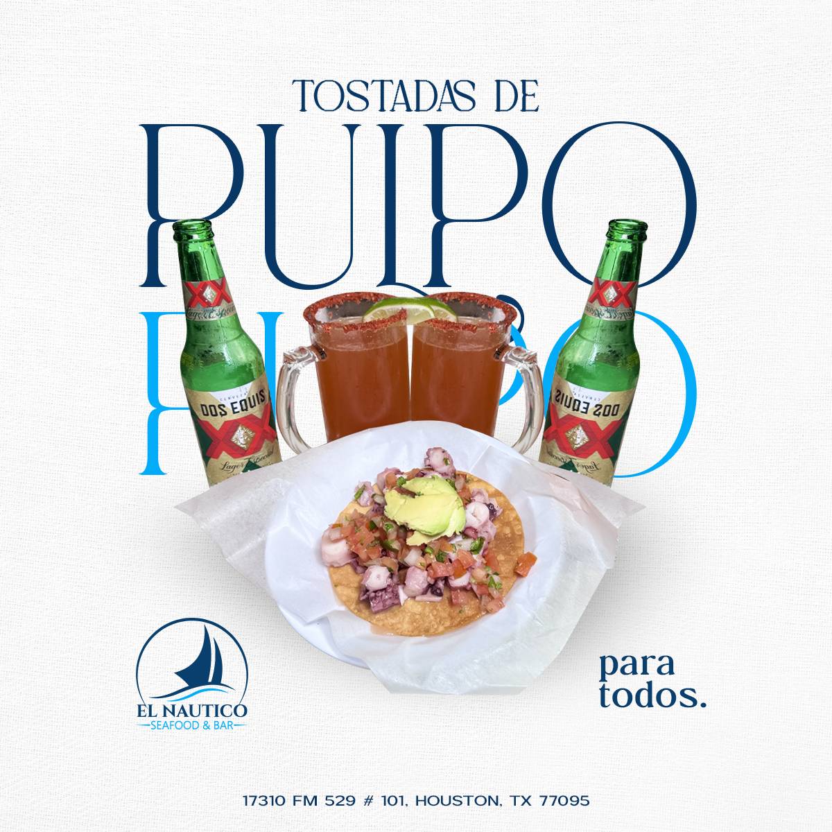 Carta de El Nautico Seafood & Bar, Houston