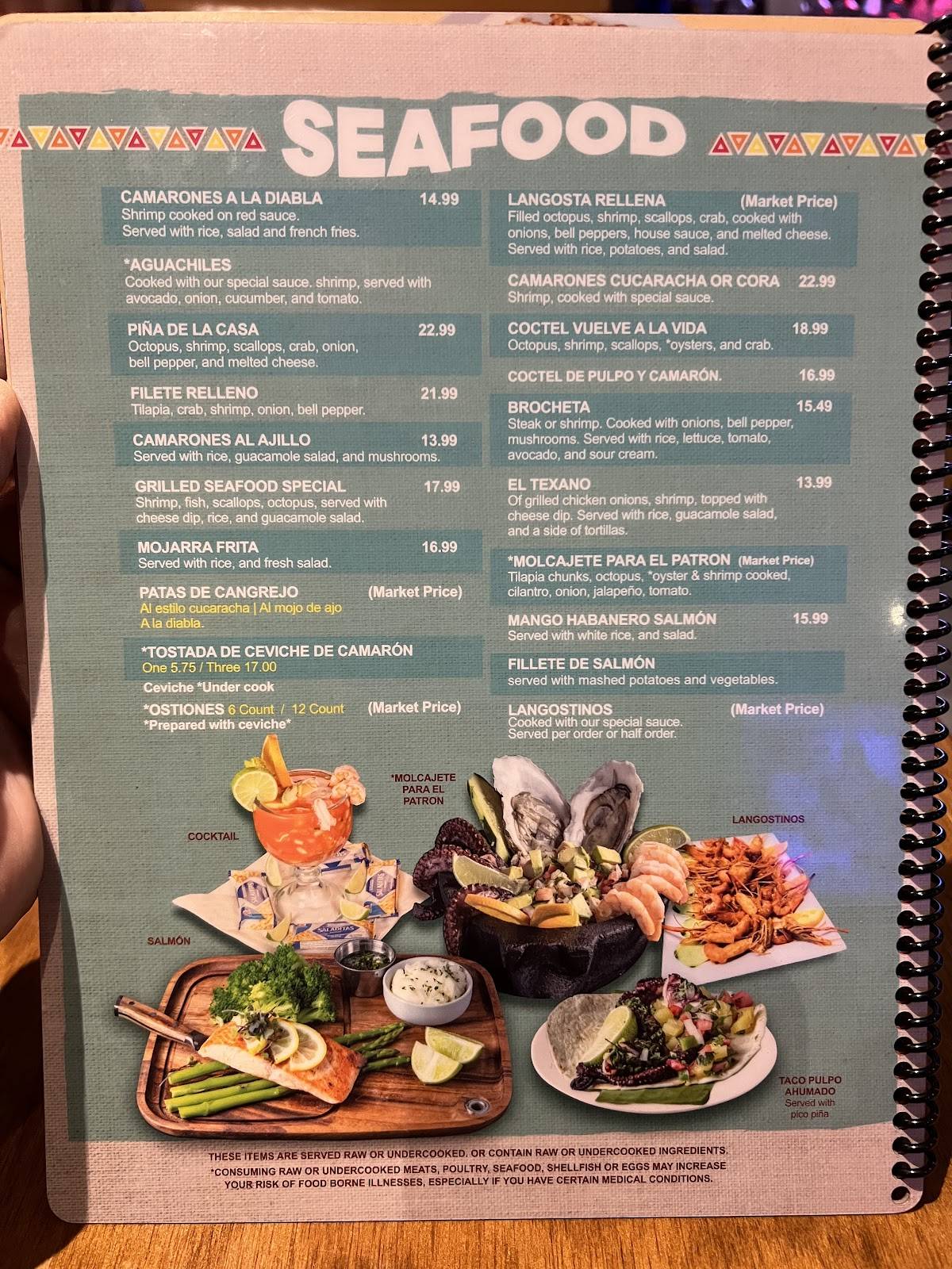 Menu at El Patio Mexican Restaurant, Winder